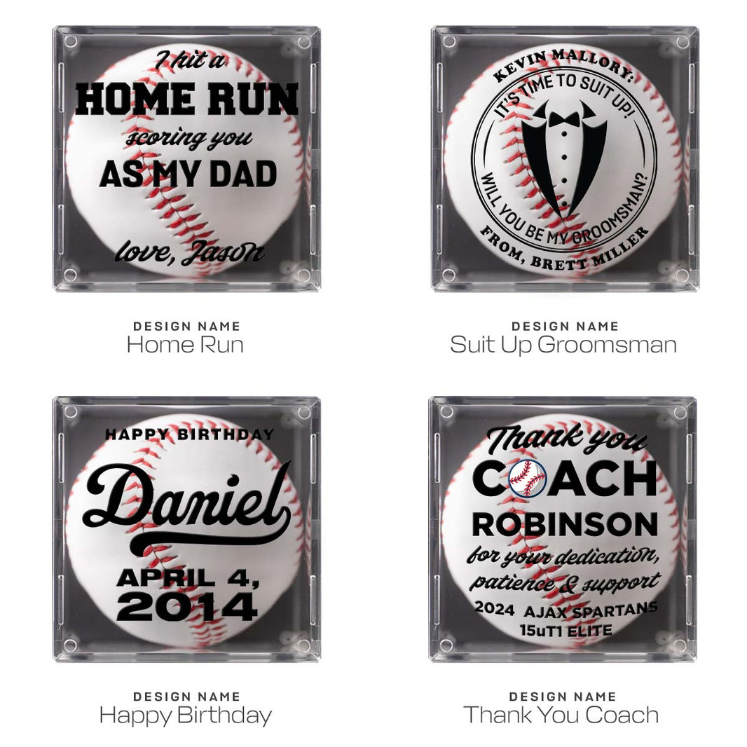 Personalized Baseballs and Softballs | Perfect Team and Coach Gifts