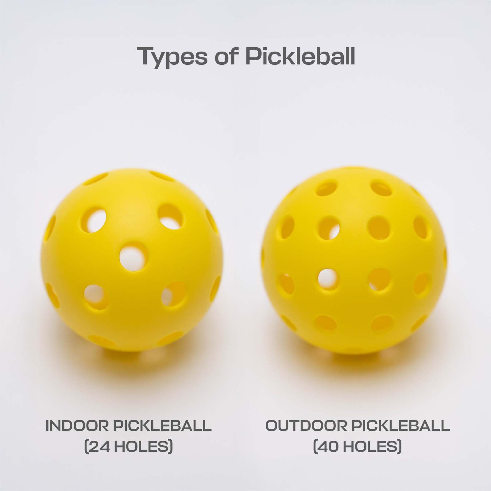 Pickleballs – Set of 3 Indoor & Outdoor Balls for All Skill Levels