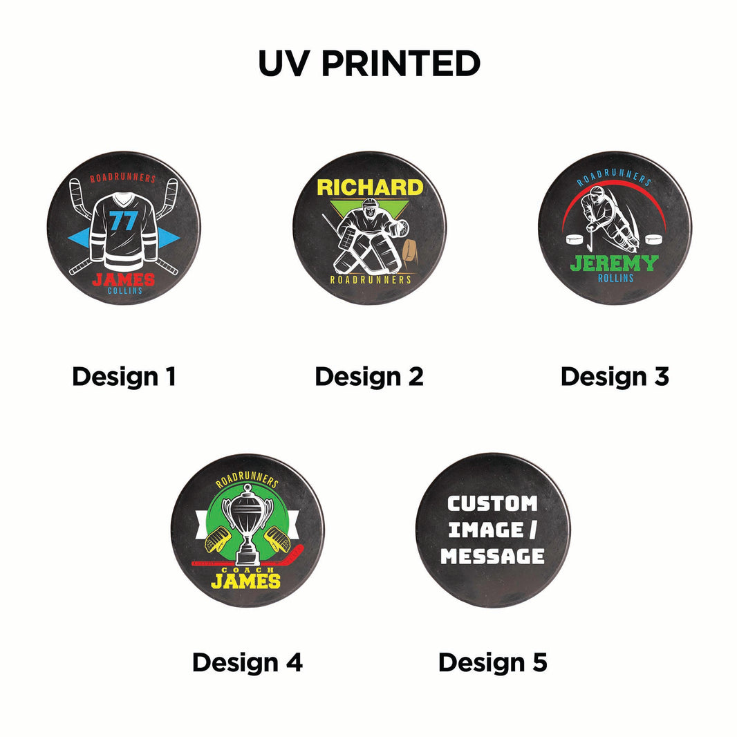 Customized Hockey Pucks | Personalized Team Gifts – Athlete Accolades